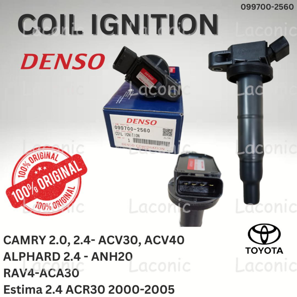 Denso Ignition Coil Toyota Camry/ Alphard/ Rav 4/ Estima 099700-2560 ...