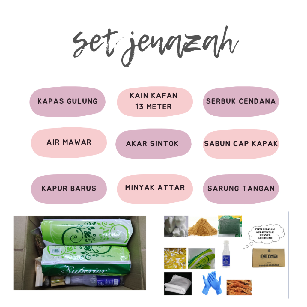 SET JENAZAH 13 METER SET KELENGKAPAN JENAZAH SET HUSNUL KHOTIMAH ...