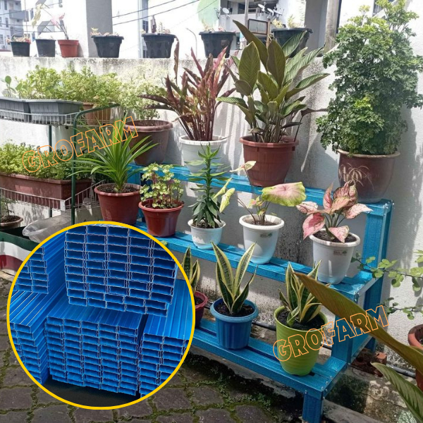 C Channel Biru / Batten Besi Bumbung Rak Bunga Besi biru Section BESI ...