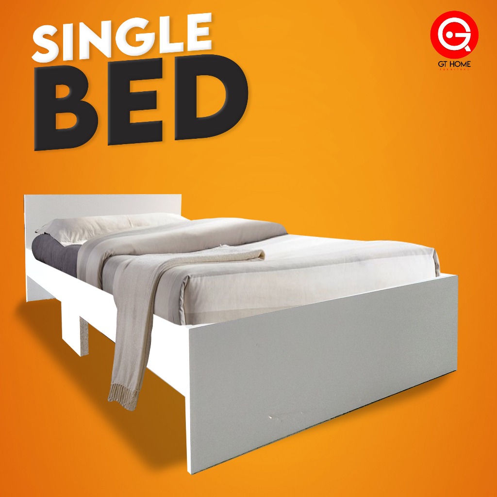 READY STOCK KEDAH Single Bed Frame 100% Metal Katil Bujang Dewasa Budak ...