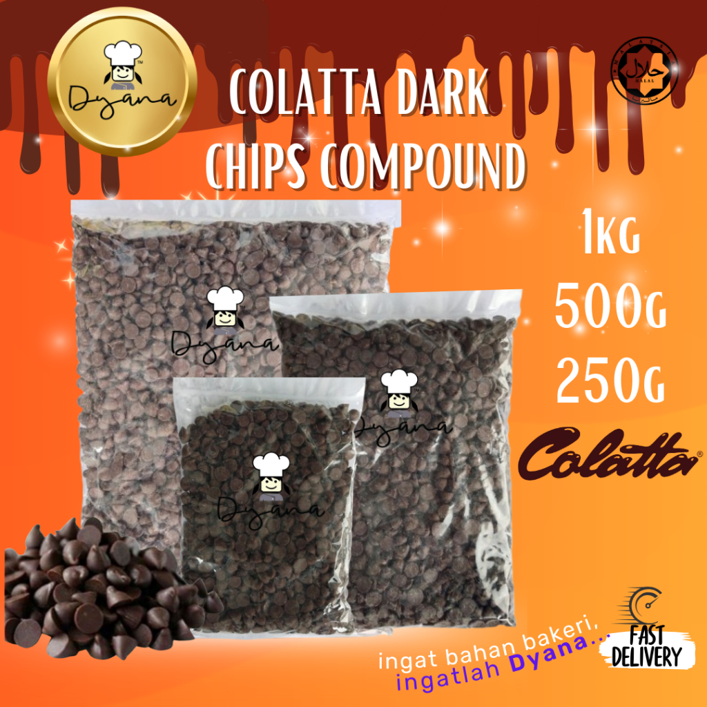 Colatta Dark Chips Compound [COLATTA] 1KG/500G/250G | Shopee Malaysia