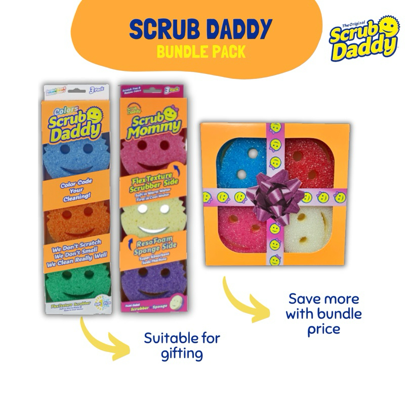 [Scrub Daddy MY] BUNDLE PACK Scrub Daddy Sponge Scour Special Edition ...