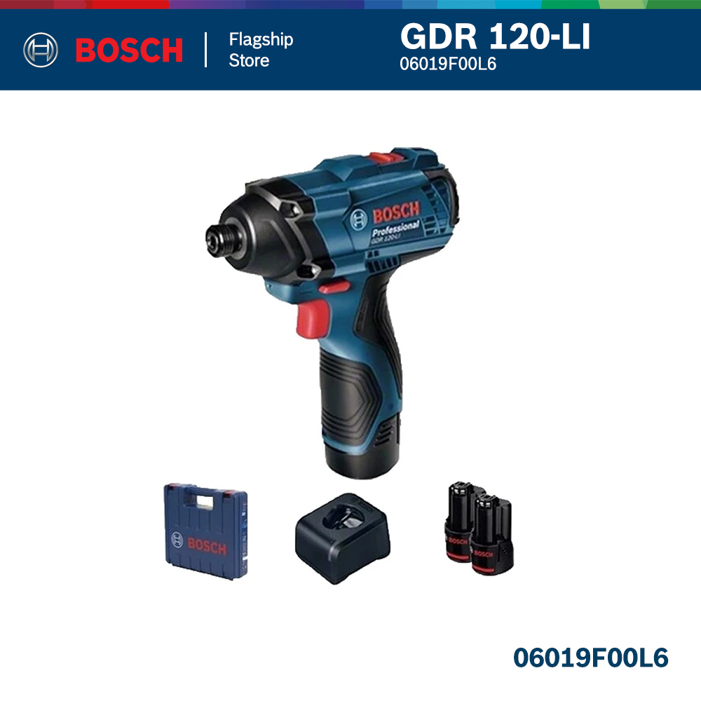 BOSCH GDR 120-LI Professional Cordless Impact Driver - 06019F00L6 ...
