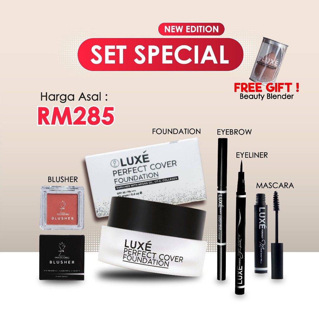 (Luxe Special) 100% ORIGINAL LUXE FOUNDATION HQ,LUXE PERFECT COVER FOUNDATION, LUXE MAKE UP, SPF ...