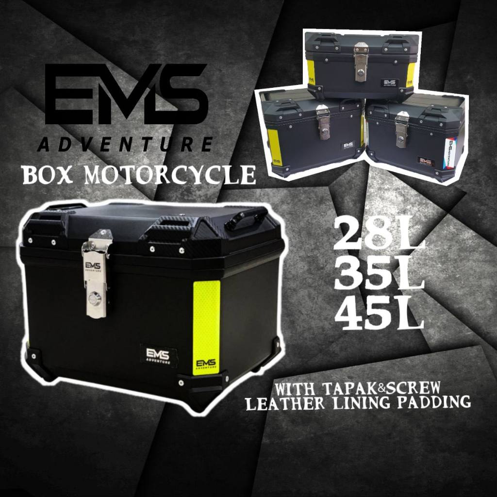 EMS Adventure Top Box 28L 35L 45L / Box Besar Motorcycle ( Same ...