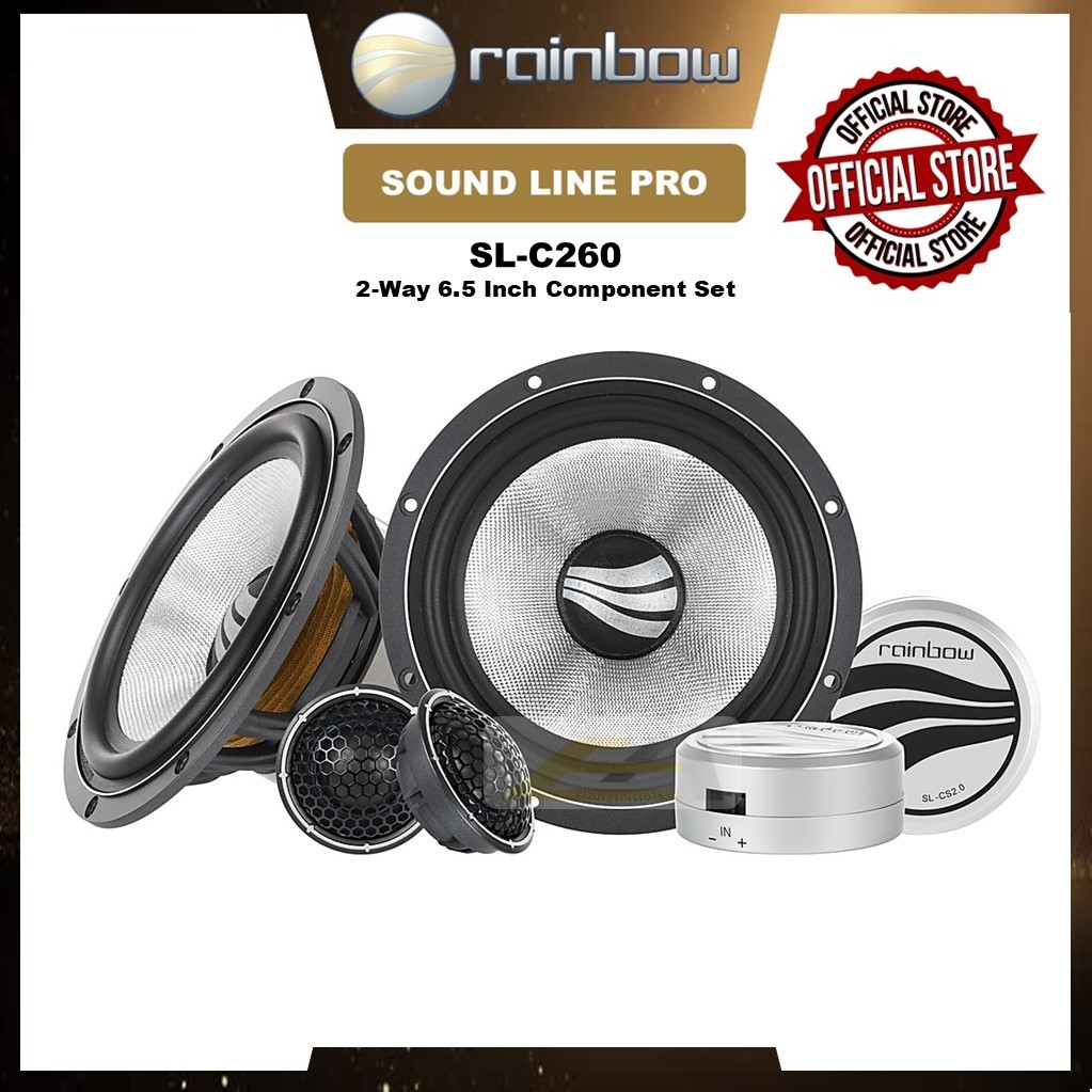 Rainbow Audio | Car Audio 6.5 Inch 2-Way Component Speakers | Sound ...
