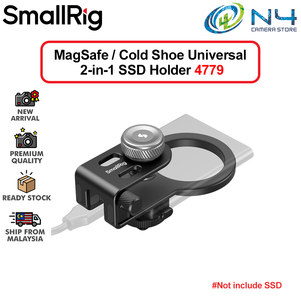SMALLRIG SSD Holder 2-in-1 SSD Mount Bracket for MagSafe with Cold Shoe ...