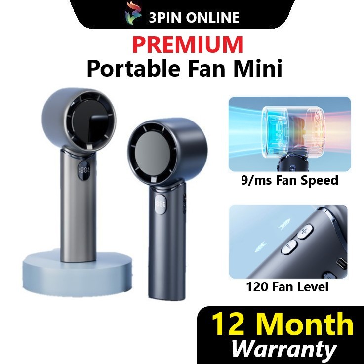 3Pin Handheld Portable Mini Small Hand Cooler Fan With Bladeless Kipas ...