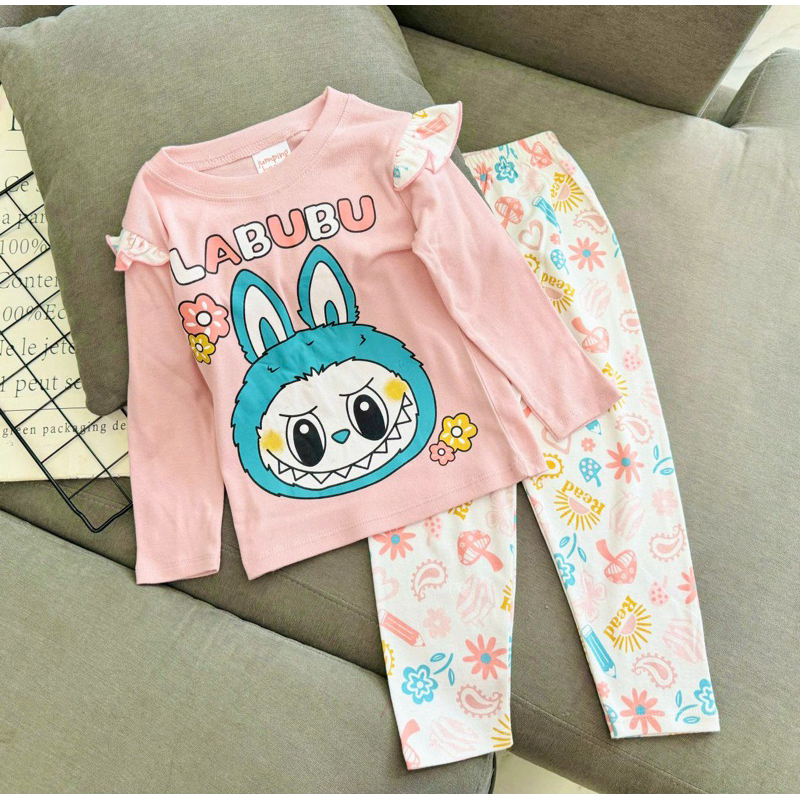 Jumping Beans | Girl Pyjamas Labubu | Shopee Malaysia
