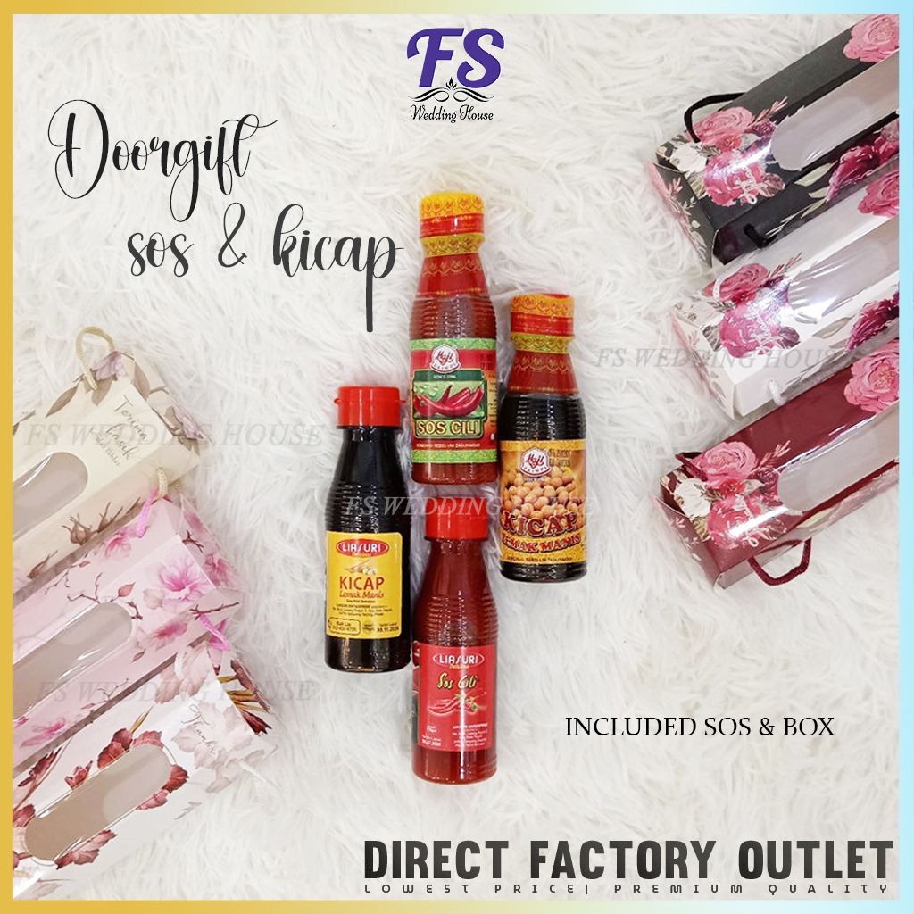 1 SET - Doorgift kicap/Kicap/Doorgift Kahwin Murah/Kotak+Sos/Doorgift ...