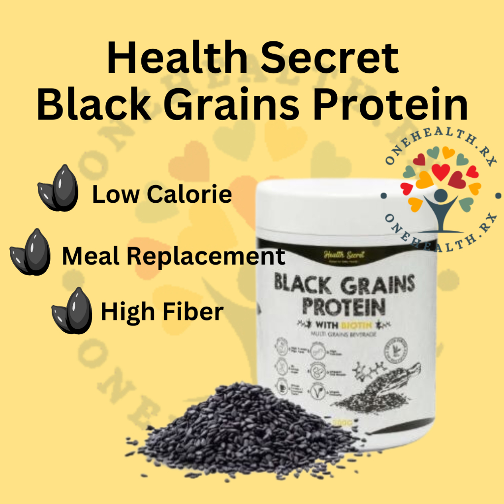 HEALTH SECRET Black Grains Multigrains | With Biotin, Black Sesame ...