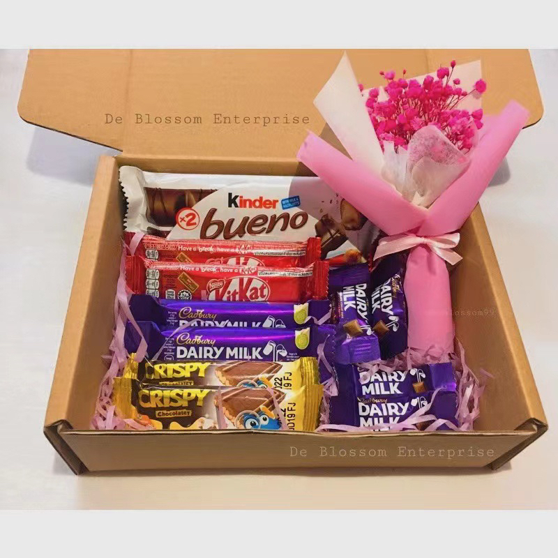 Kotak Hadiah Coklat JambakBunga Kering Kecil Dry Baby’s Breath Mini ...