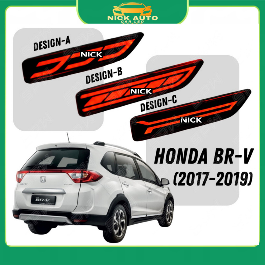 Honda BRV (2017-2019) Rear Bumper Reflector LED DRL Welcome Light ...