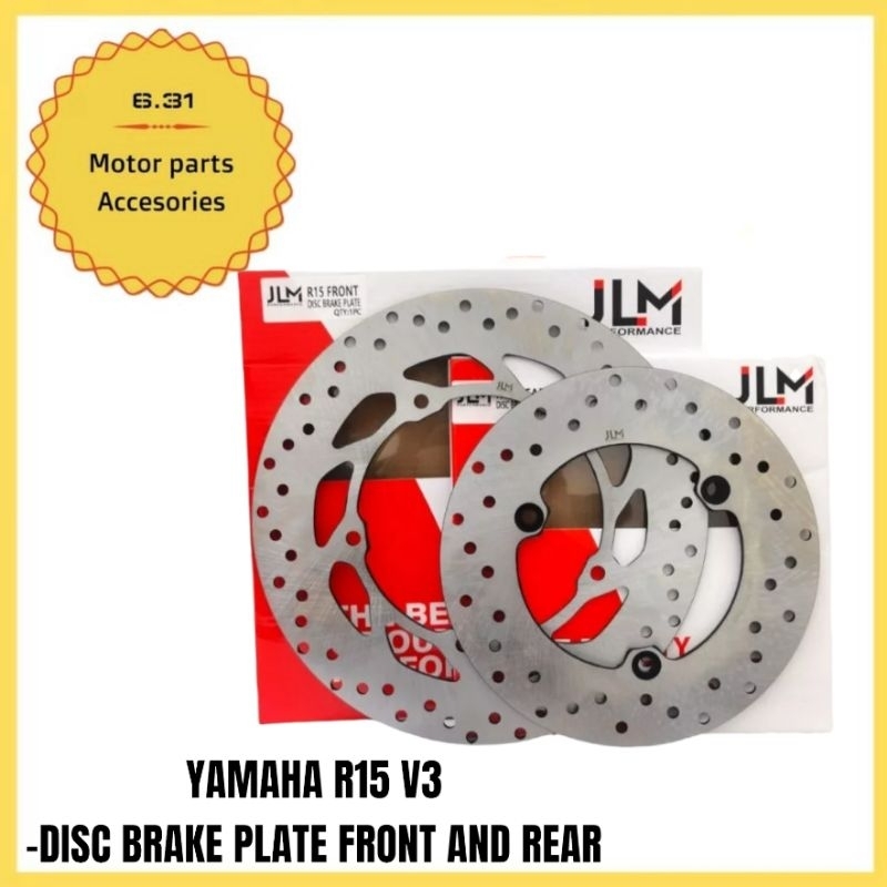 YAMAHA R15 V3 MT15 FRONT AND REAR DISC BRAKE PLATE PILING BRAKE DEPAN ...