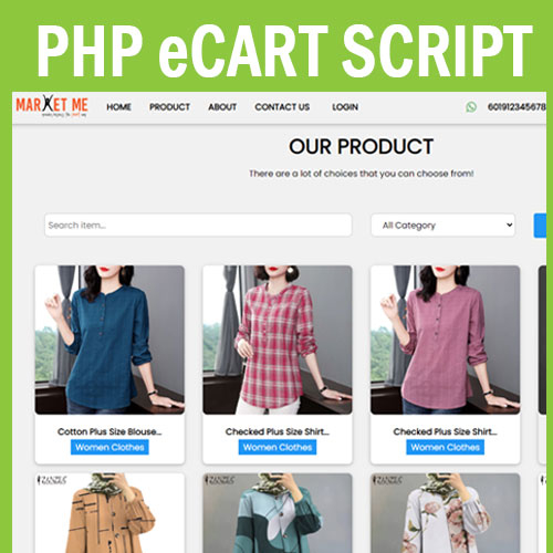PHP eCommerce Website (FYP) Script e-Commerce Shopping Cart - eCart Shop | Shopee Malaysia
