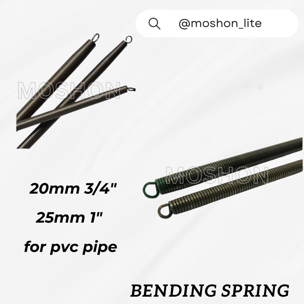 Heavy Duty Bending Spring for PVC pipe 20mm(3/4") / 25mm(1") | Shopee ...