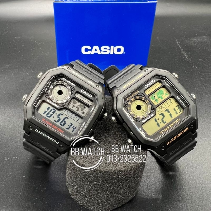 Casio 100% Authentic AE-1200WH-1AVDF / AE-1200WH-1BVDF / AE 1200WH-1A / AE 1200WH-1B / AE-1200WH ...