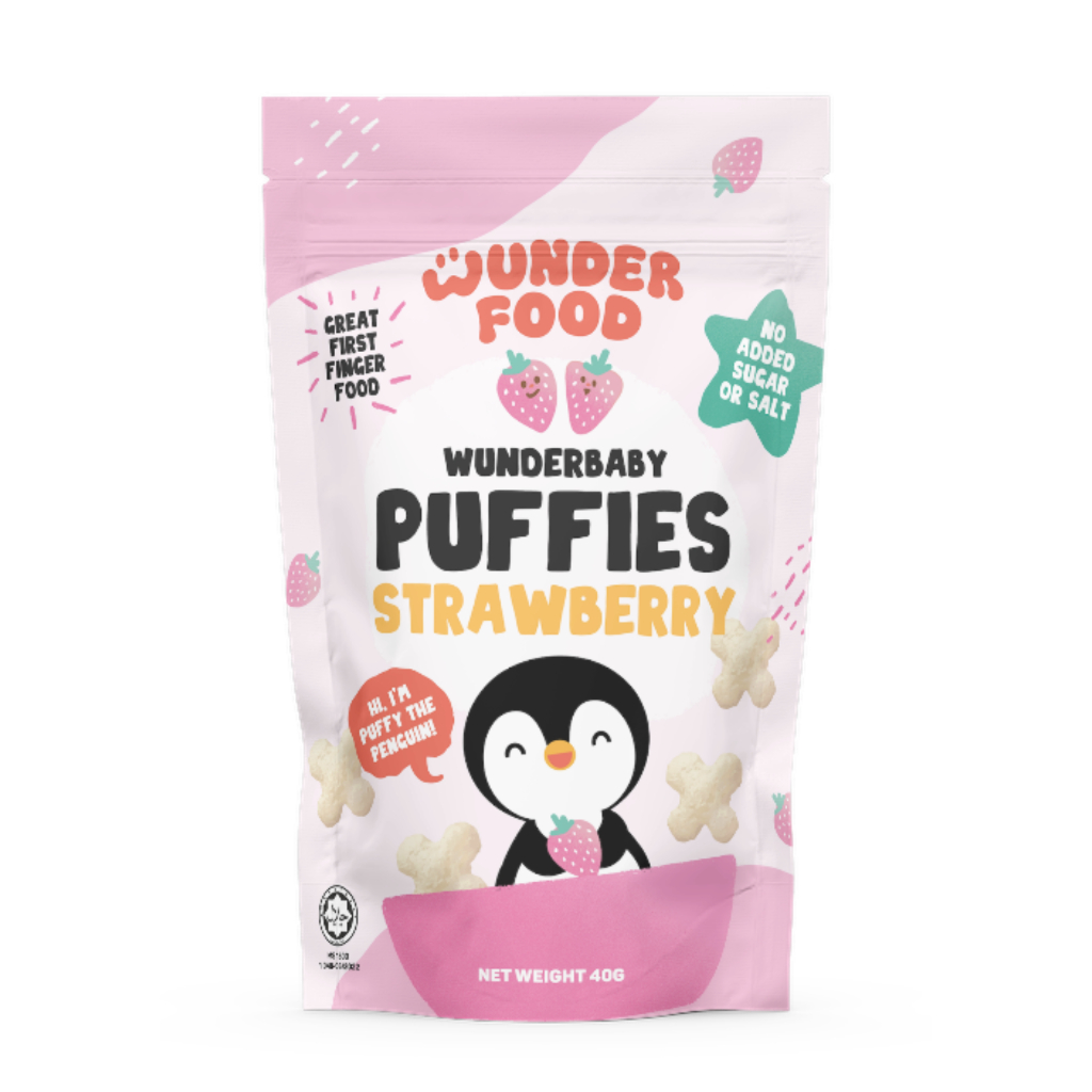 [ READY STOCK ] Wunderbaby Puffs Snack / Rice Puff - Strawberry [HALAL ...