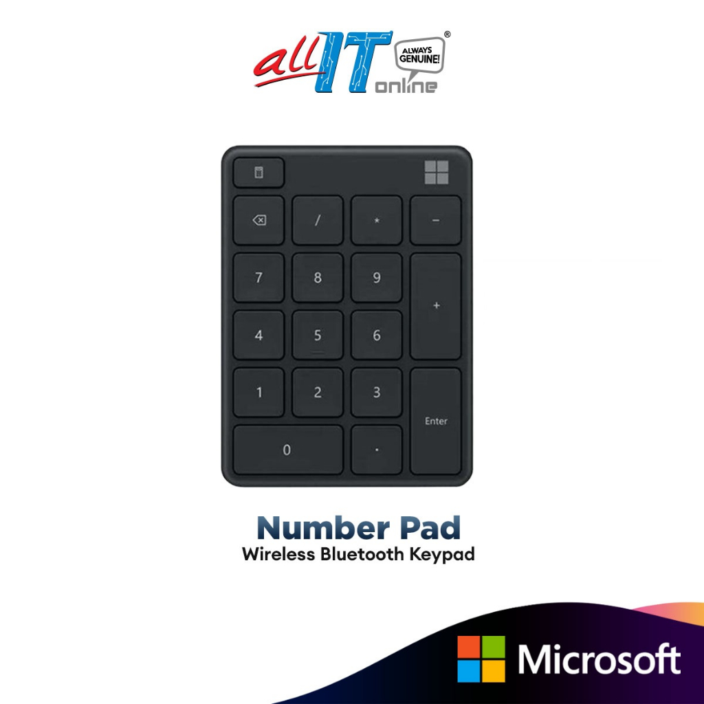 Microsoft Wireless Bluetooth Number Pad / Keypad | Shopee Malaysia