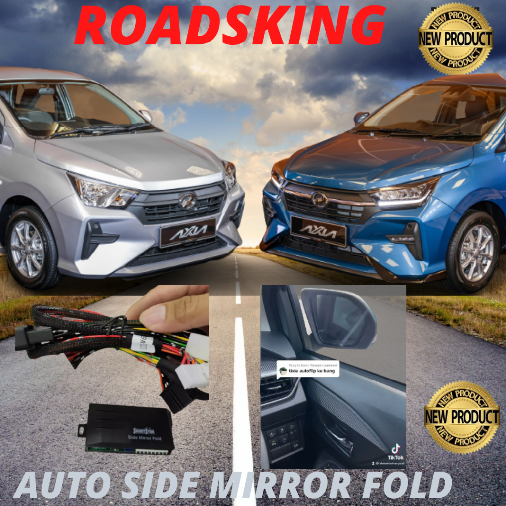 PERODUA AXIA D74A 2023 GXTRA AV STYLE 2023 SIDE MIRROR AUTO FOLD ...