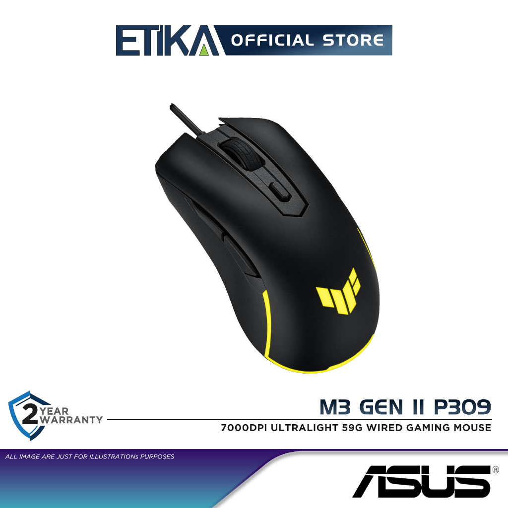 Asus P309 TUF Gaming M3 Gen II | 7000dpi Ultralight 59g Wired Gaming ...