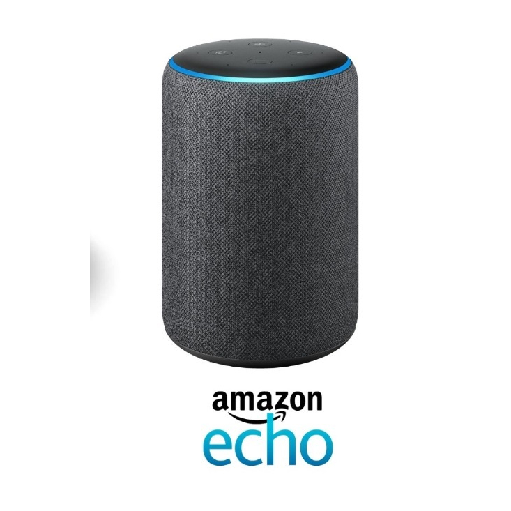 Amazon Echo (Large) built-in 3" Woofer - Smart Speaker - Charcoal ...