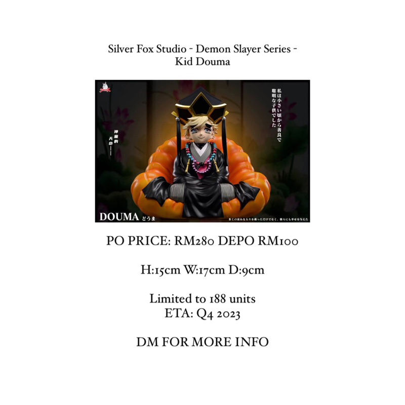 Silver Fox Studio - Demon Slayer - Kid Douma | Shopee Malaysia