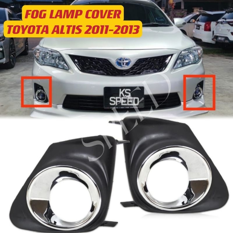 FRONT BUMPER FOG LAMP COVER TOYOTA CORALLA ALTIS 2011-2013 FOG LIGHT ...
