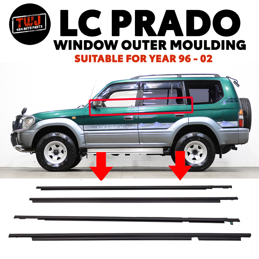 Land cruiser Prado LC95 Door Moulding Glass Moulding 3400 Getah ...