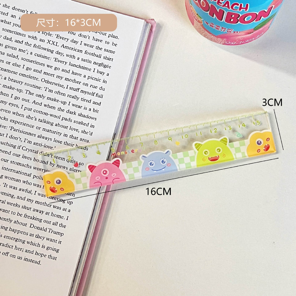 [TNY] 15CM Scale Ruler Cartoon Ruler Bookmark Ruler Cute Ruler Gift for ...