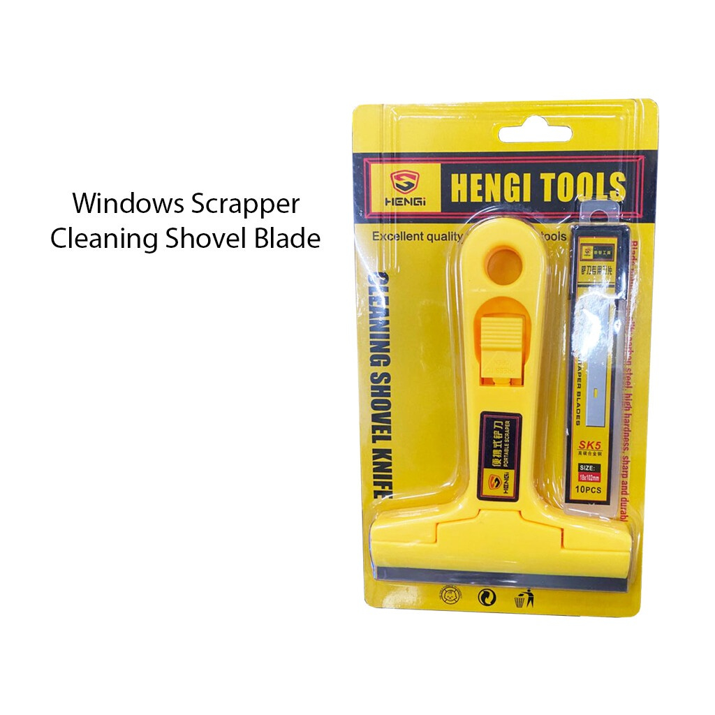 Windows Scraper / Cleaning Shovel Blade - 4" with 10 pcs Blade Refill ...