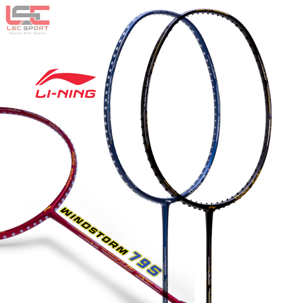 Lining WINDSTORM 79s Badminton Free String & Grip (100% Original ...