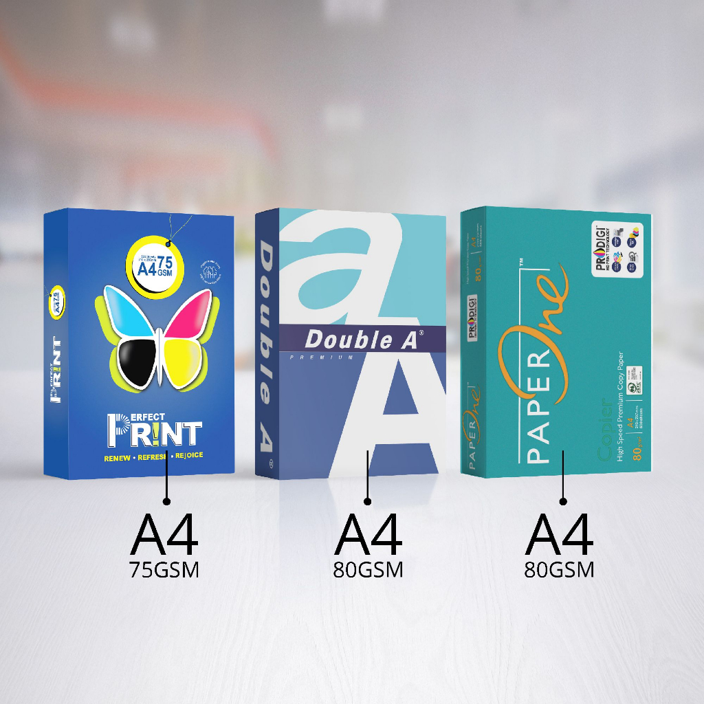 Double A / Paper One / Perfect Print / Premium A4 Paper | 80GSM /75GSM ...