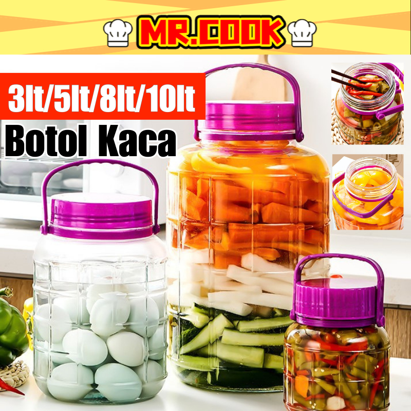 [MR.COOK] Bottle Kaca Air Tebal Balang Kaca Glass Bottle Storage ...
