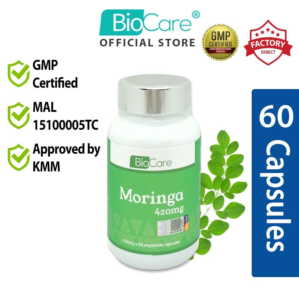 Biocare Moringa (420mg x 60's) | Shopee Malaysia