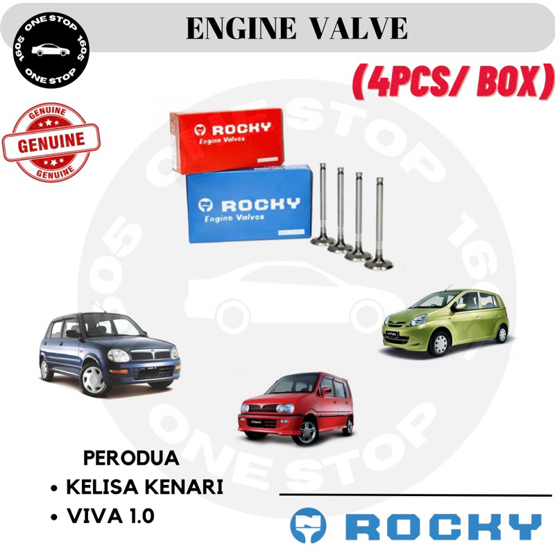 PERODUA KELISA KENARI VIVA 1.0 JAPAN ROCKY ENGINE VALVE INT INTAKE/ EXH ...