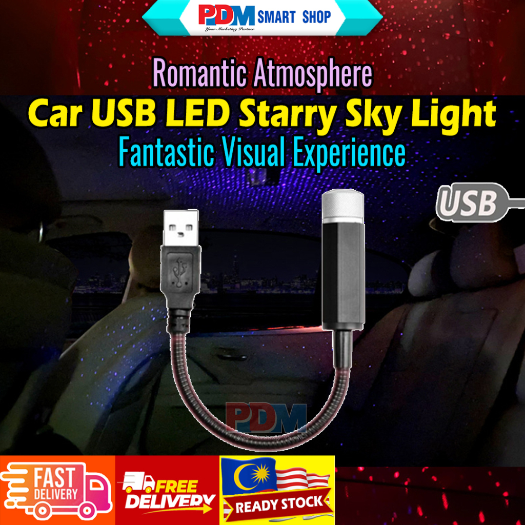 PDM Car USB Led Starry Lighting Car Interior Romantic Led Light ...