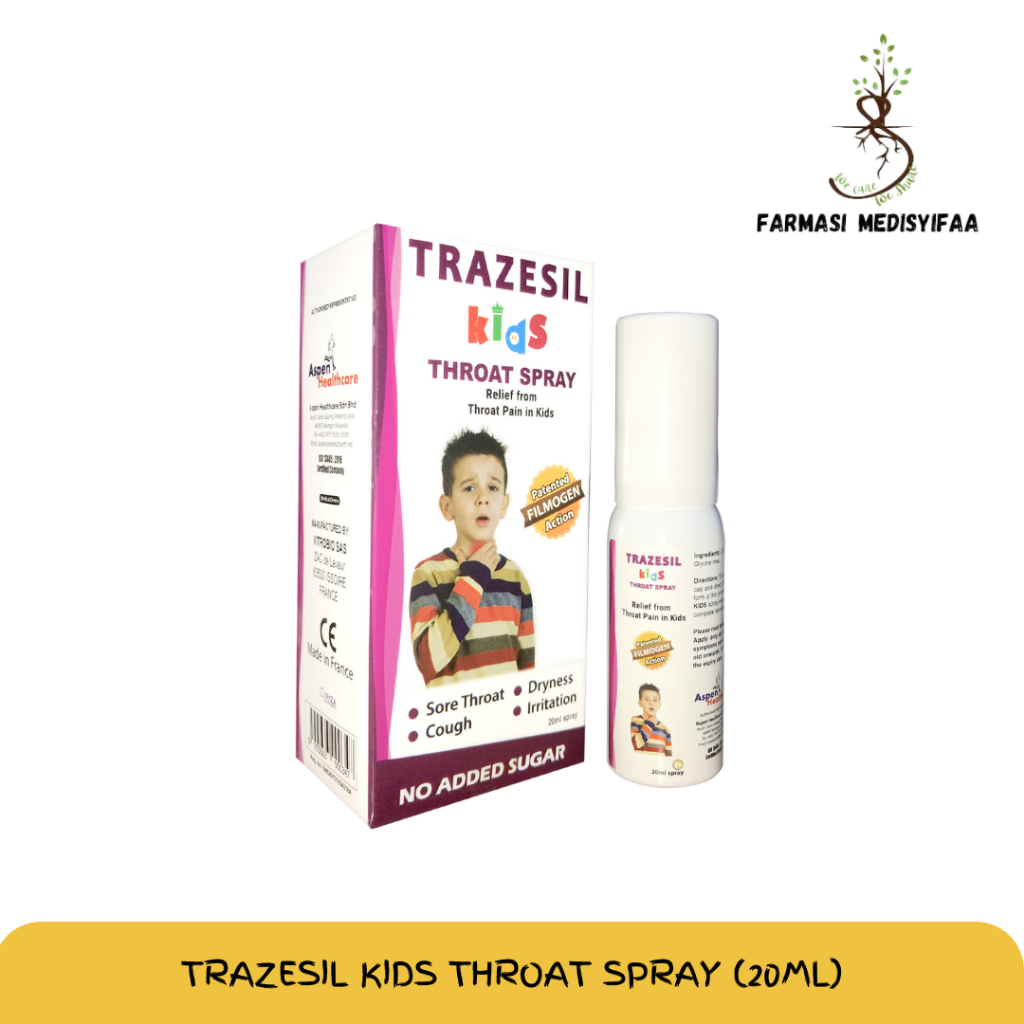 TRAZESIL KIDS THROAT SPRAY (20ML) | Shopee Malaysia