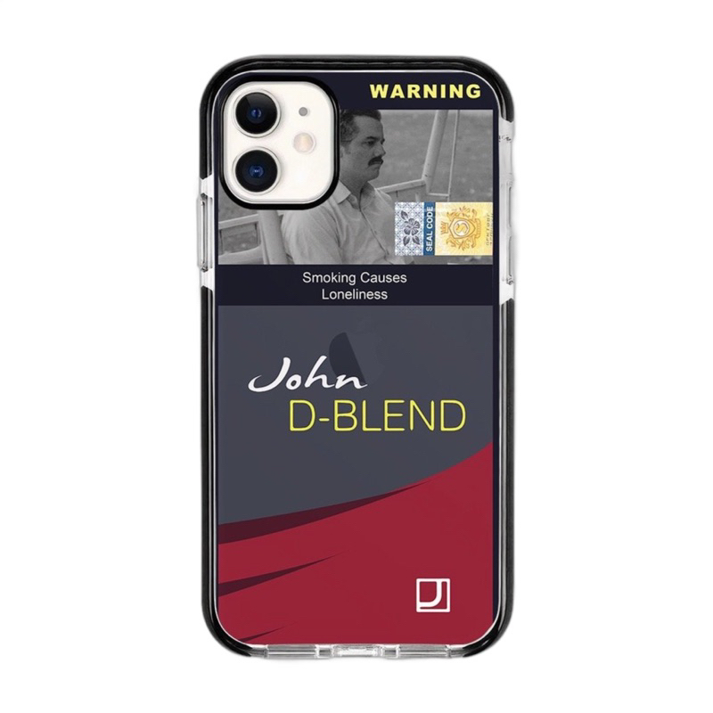 JOHN D BLEEND DESIGN ROKOK CASE BUMPER IN TREND (BLACK BORDER) IP 6 ...