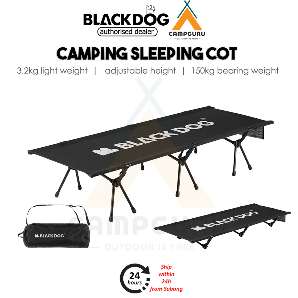Blackdog Sleeping Cot Military Bed Camping Adjustable Height 150kg ...