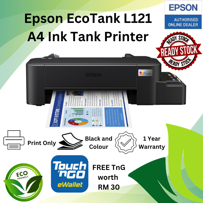 Epson EcoTank L121 A4 Ink Tank Printer Ink Fast Quality Printing Made Affordable | Shopee Malaysia