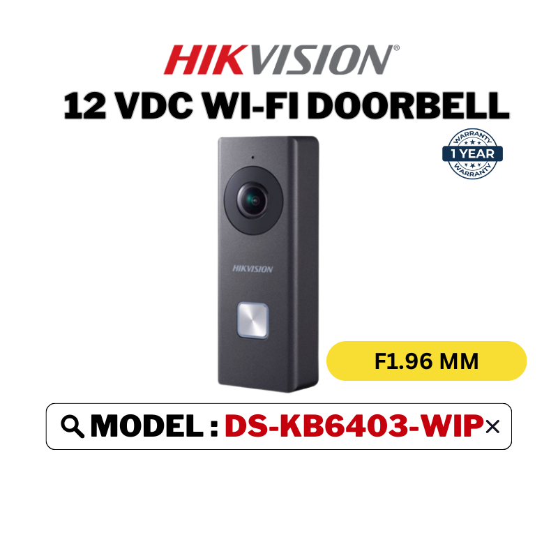 HIK VISION Wi-Fi Video Doorbell Door Phone Video Intercom IP DS-KB6403 ... HIK VISION Wi-Fi Video Doorbell Door Phone Video Intercom IP DS-KB6403 ...