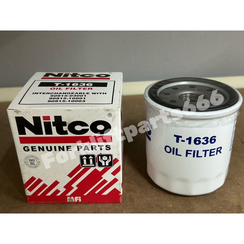 15601-76008 TOYOTA FORKLIFT Nitco OIL FILTER T1636 4Y 8FD10-30 5K-7FD10 ...