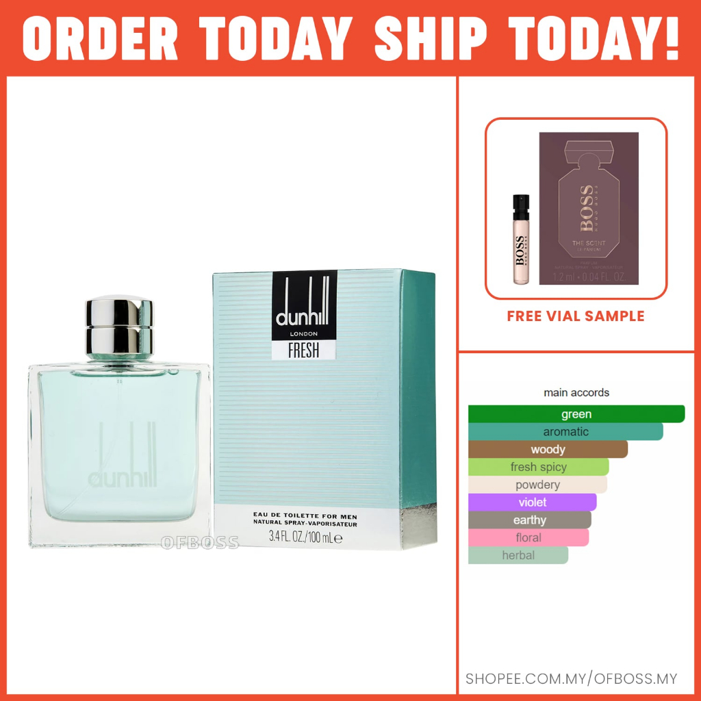 Dunhill Fresh 100 ml Eau De Toilette EDT For Men | Shopee Malaysia