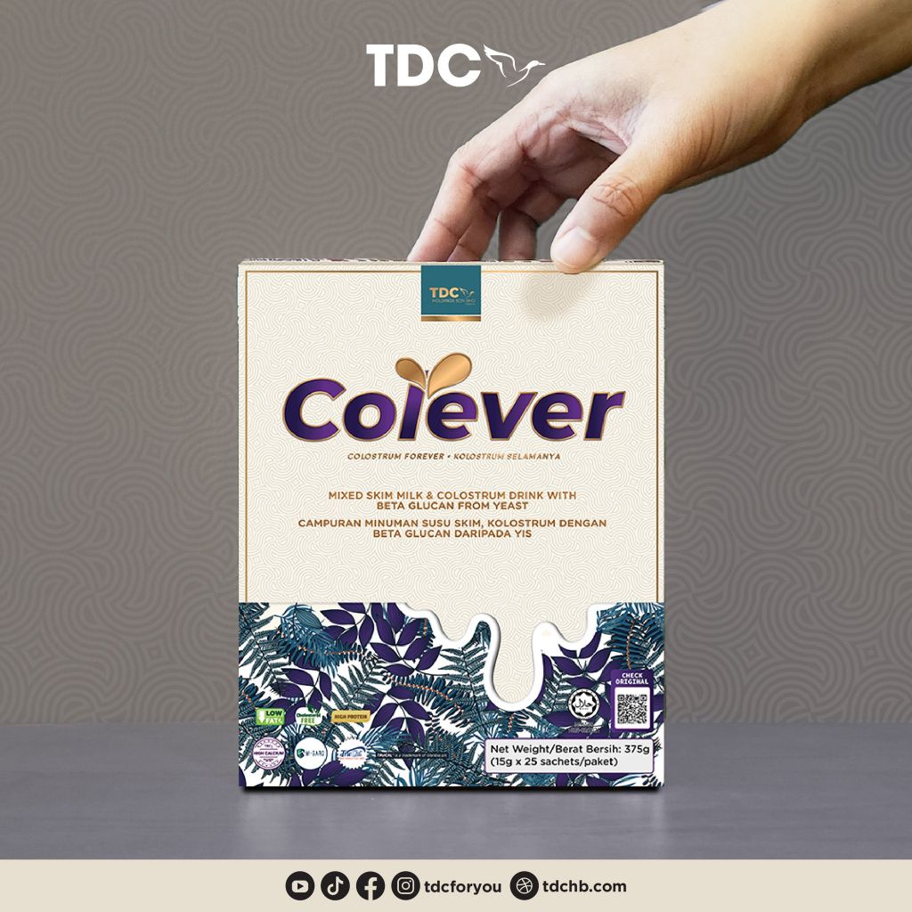 TDC Colever Campuran Susu Skim, Kolostrum dengan Beta Glucan daripada ...