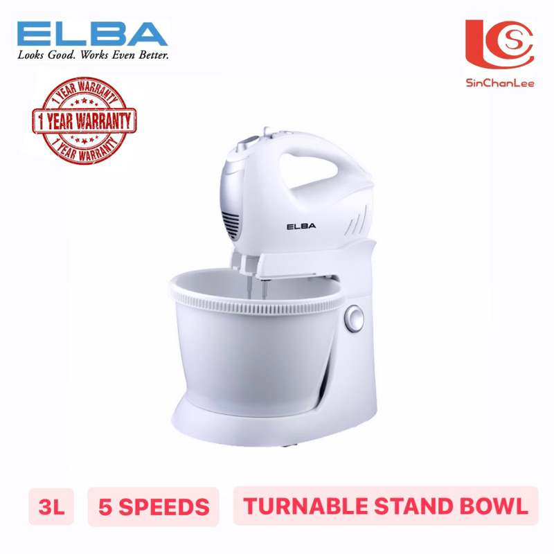 [FREE GIFT] ELBA 3.0L STAND MIXER ESMB-E3030(WH) | Shopee Malaysia