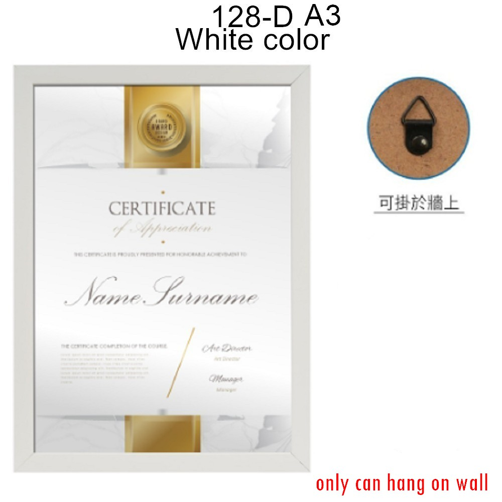 A4 certificate frame /A4 sijil frame / A4 certificate frame with stand ...