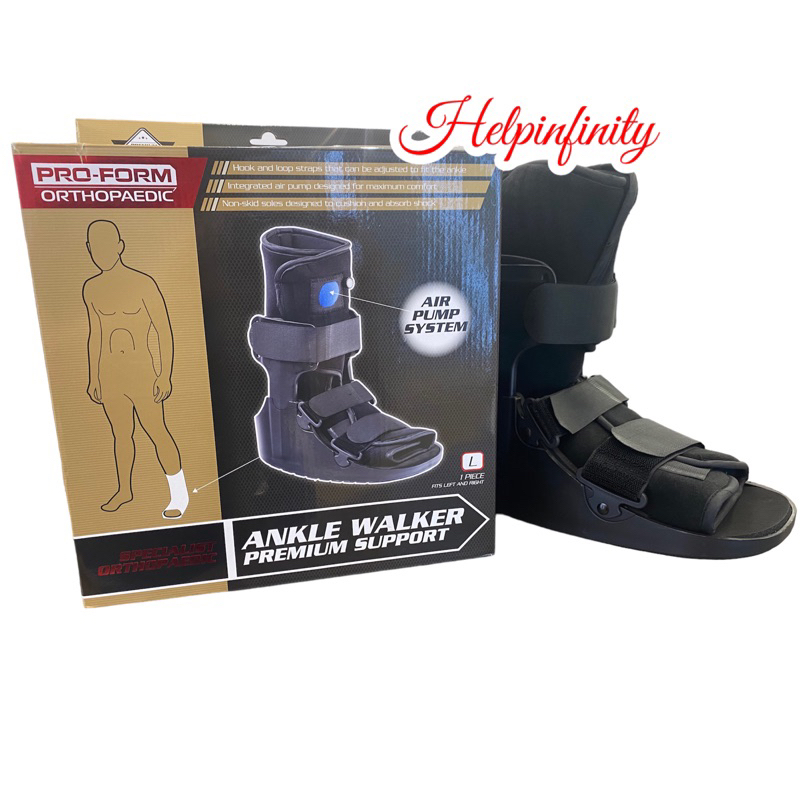 Pro-Form Orthopaedic Air Pump System Ankle Walker One Piece Fits both ...