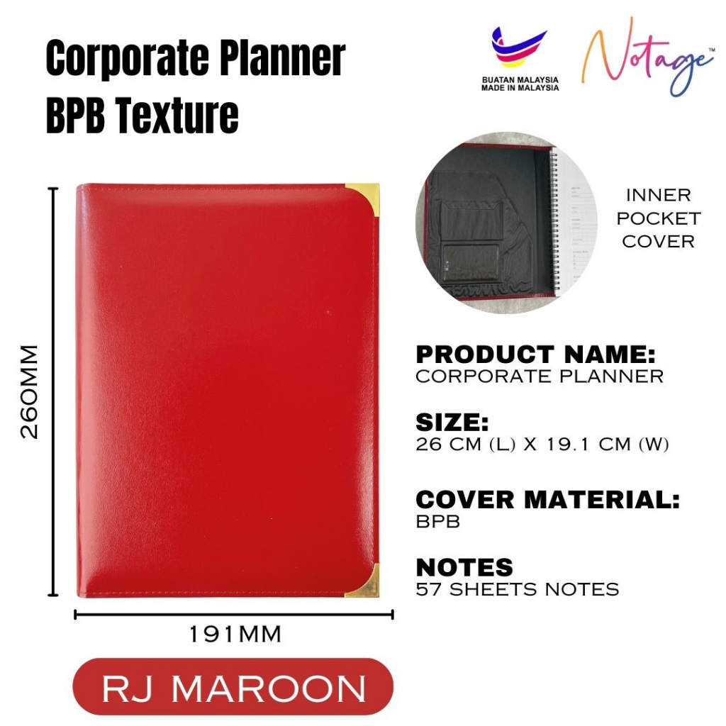A4 Size 2025 Corporate Planner Large Inner Planner Notebook 114 Lined ...