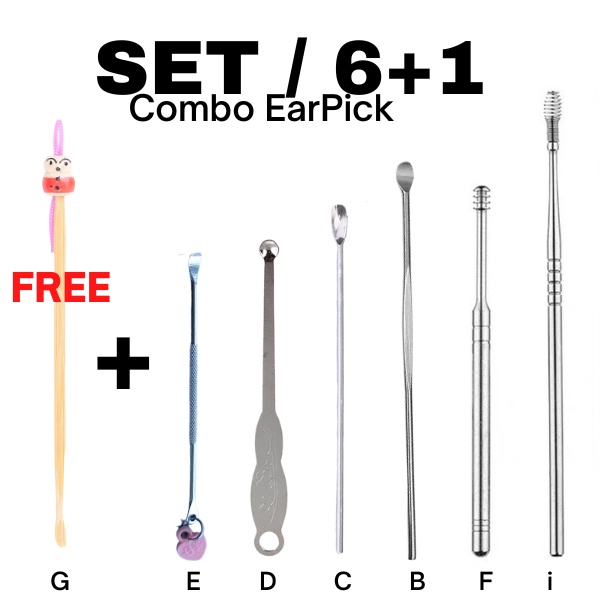 High Quality Metal Ear Pick Cleaner Tweezer Spoon Spring Dry Ear Wax ...